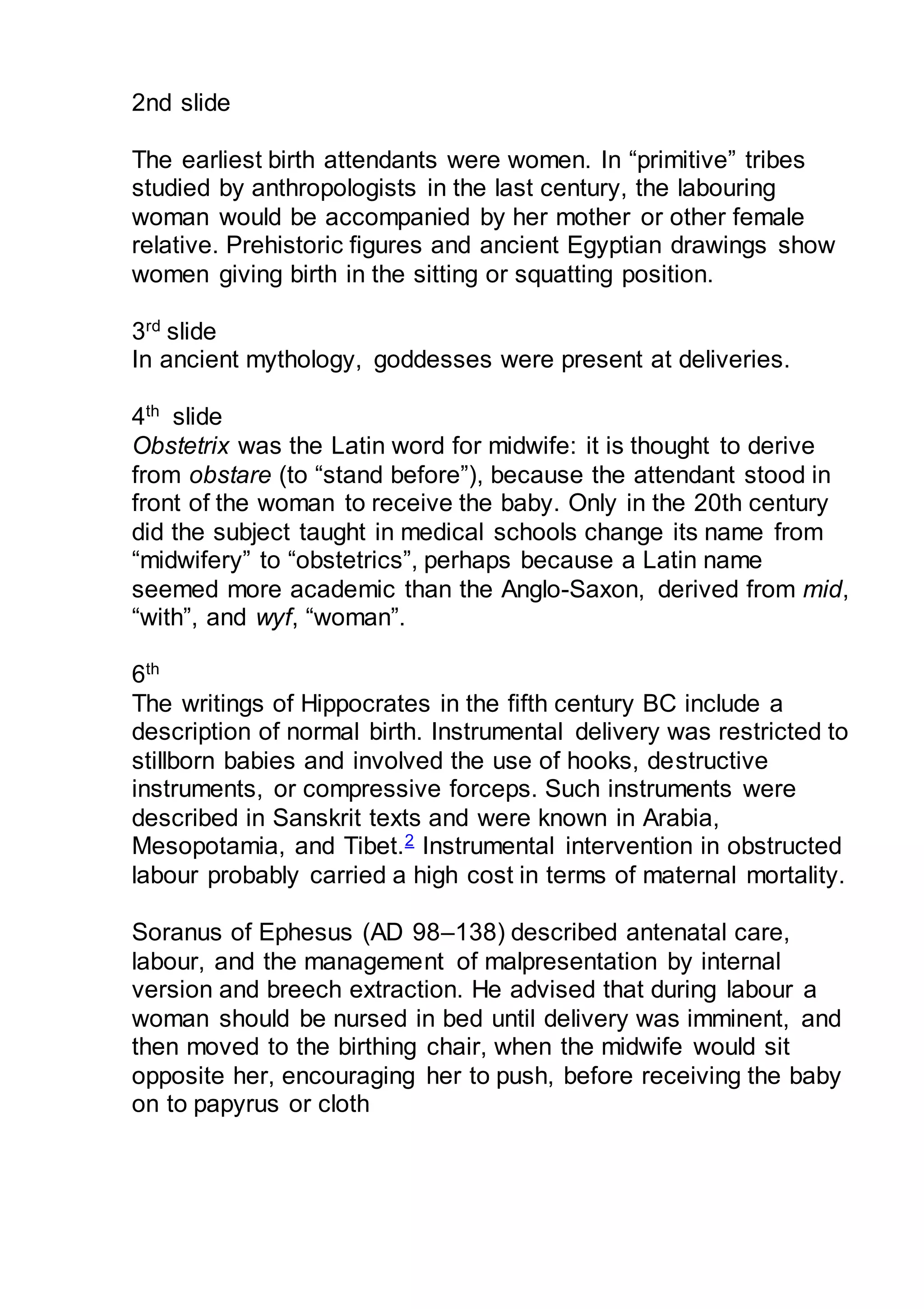 History Of obstetrics#2 | PDF