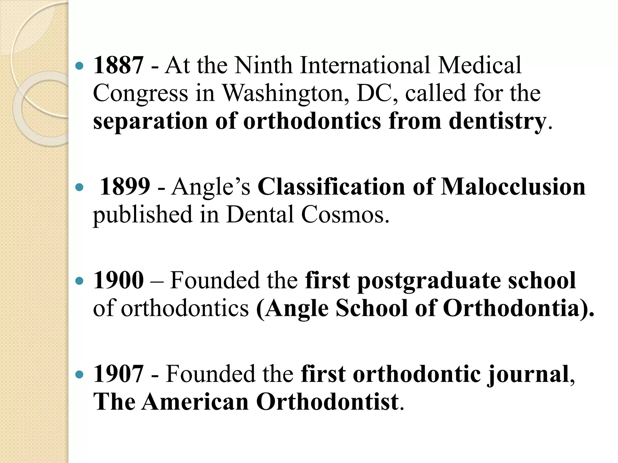 History Of Orthodontics | PPTX