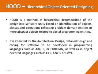 Hierarchical Object Oriented Design | PPT