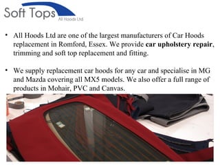 Hood manufacturing | PPT | Convertible | Auto Body Styles