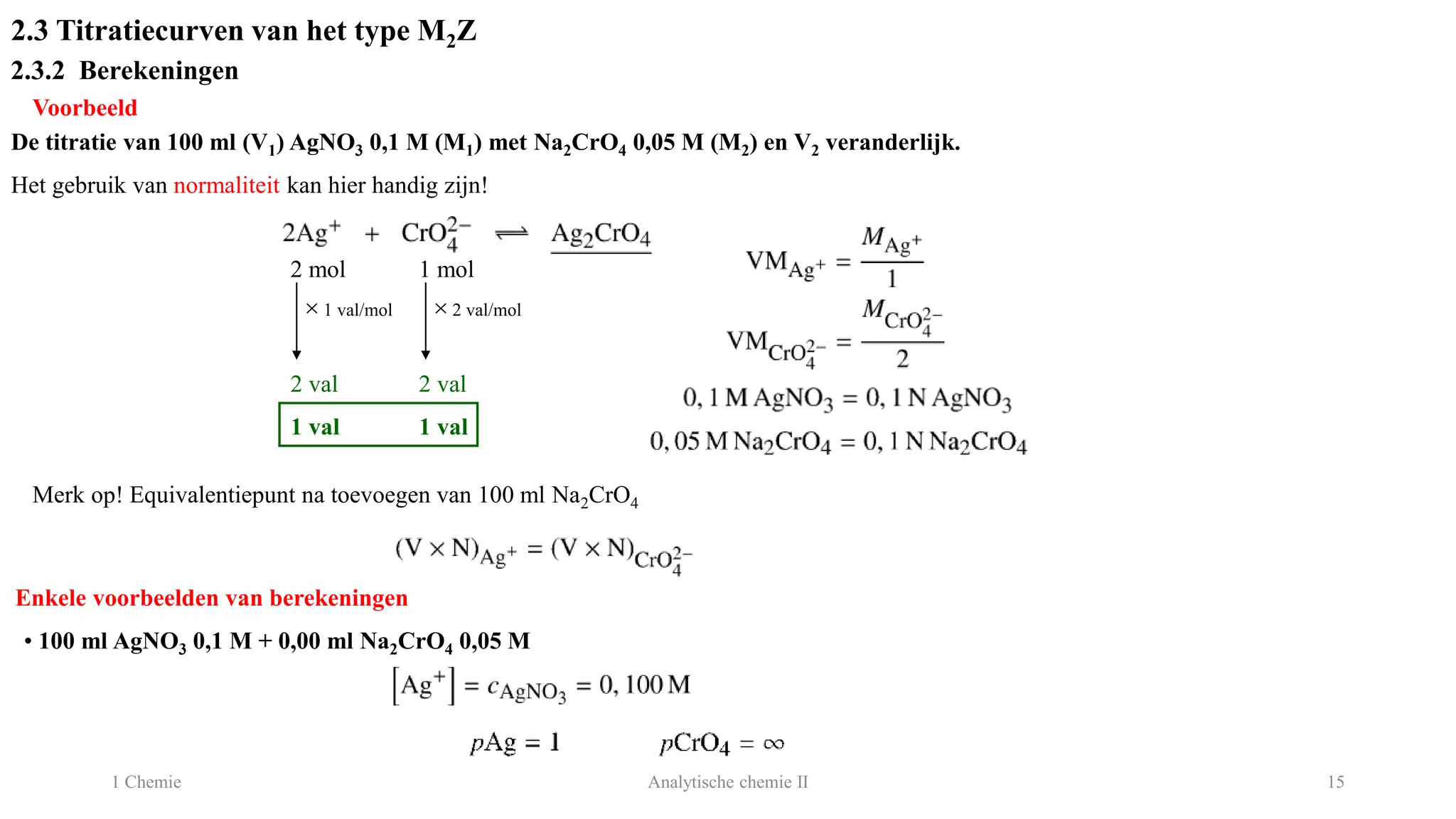 Hoofdstuk 2 - Neerslagtitraties | PPTX