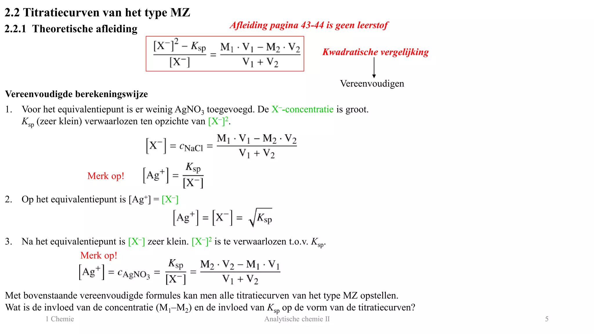 Hoofdstuk 2 - Neerslagtitraties | PPTX