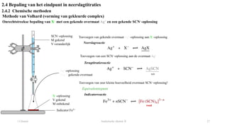 Hoofdstuk 2 - Neerslagtitraties | PPTX