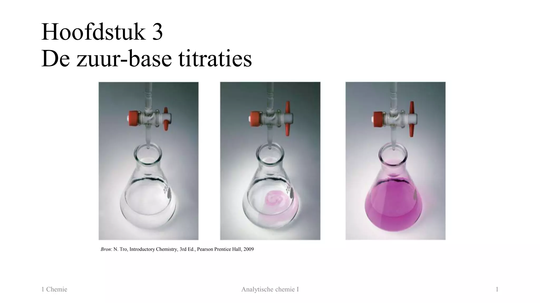 Hoofdstuk 3 - De zuur-base titraties | PPTX