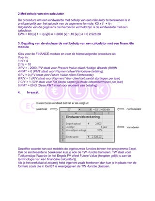Hoofdstuk 3 Samengestelde Interest | DOC