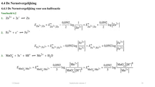 Hoofdstuk4 - Elektrochemie | PPT