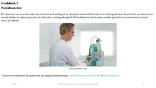 Hoofdstuk 5 - Potentiometrie | PPTX