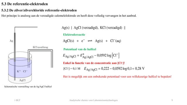 Hoofdstuk 5 - Potentiometrie | PPT