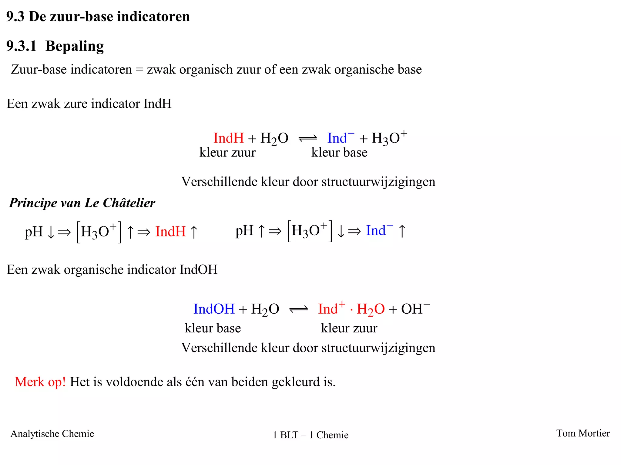 Zuur-base titraties - Deel I | PPT