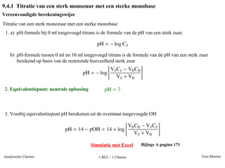 Zuur-base titraties - Deel I | PPT