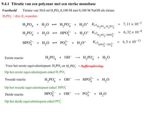 Zuur-base titraties - Deel II | PPT