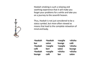 Hookah | PPTX