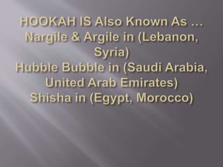 Hookah | PPTX
