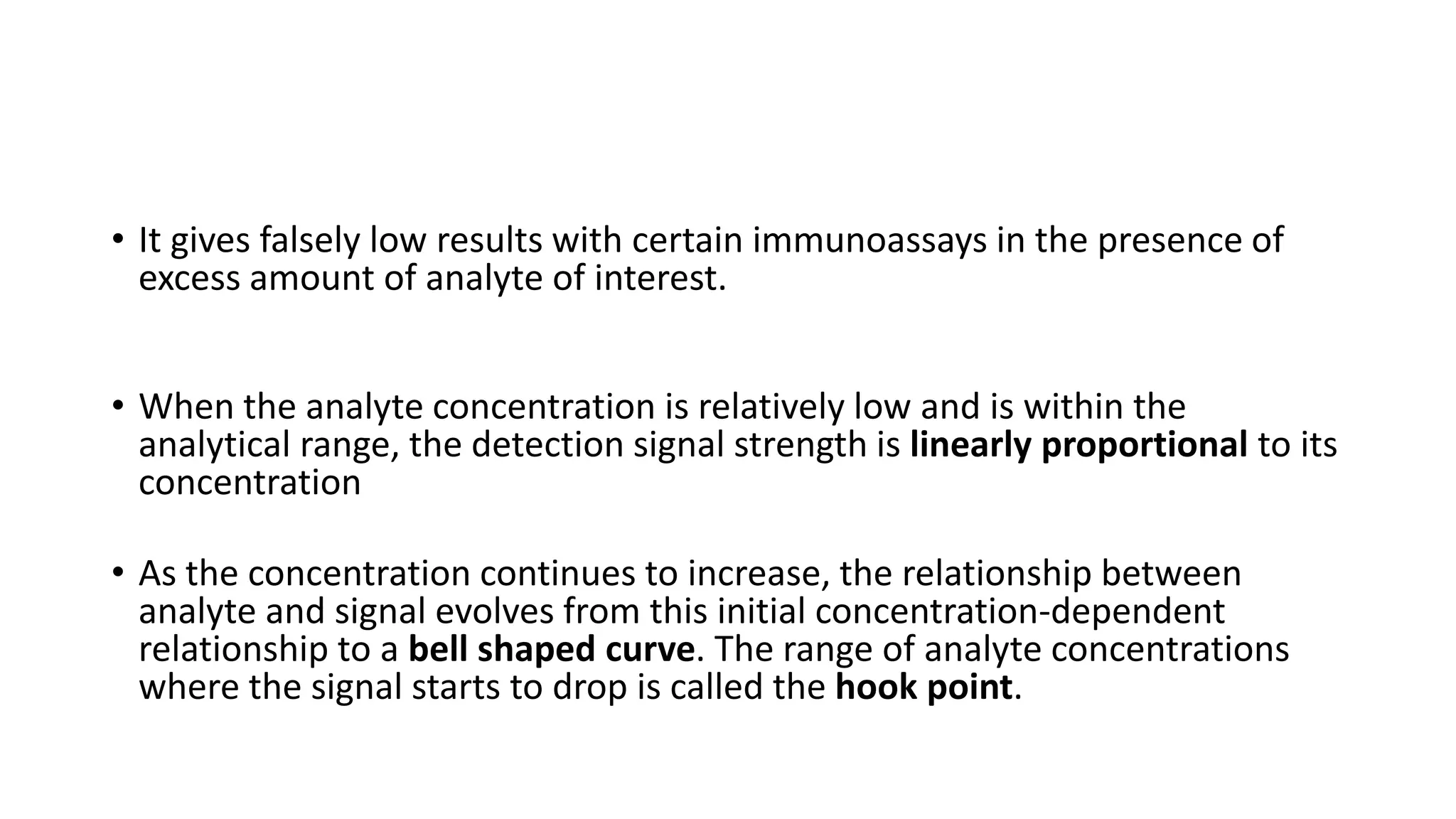 Hook effect | PPTX | Chemistry | Science