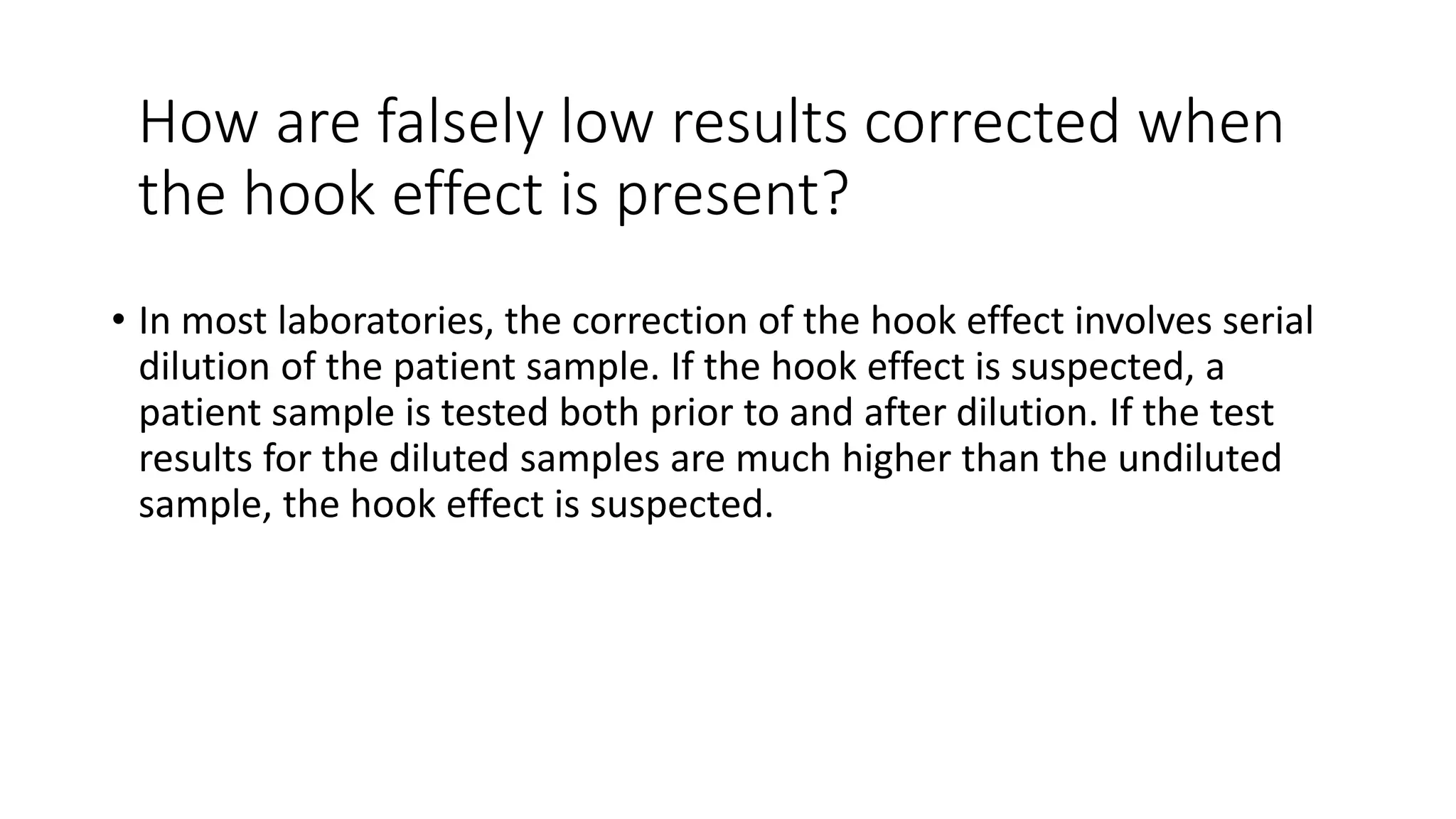 Hook effect | PPTX | Chemistry | Science