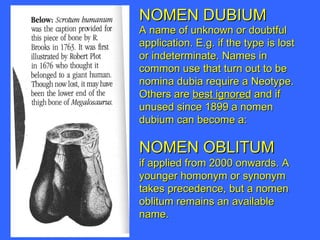Hooker taxonomy&nomenclature seminarsection1 | PPT