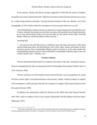 Hooke's claim on the law of gravity | PDF