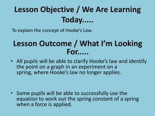 Hookes law | PPTX