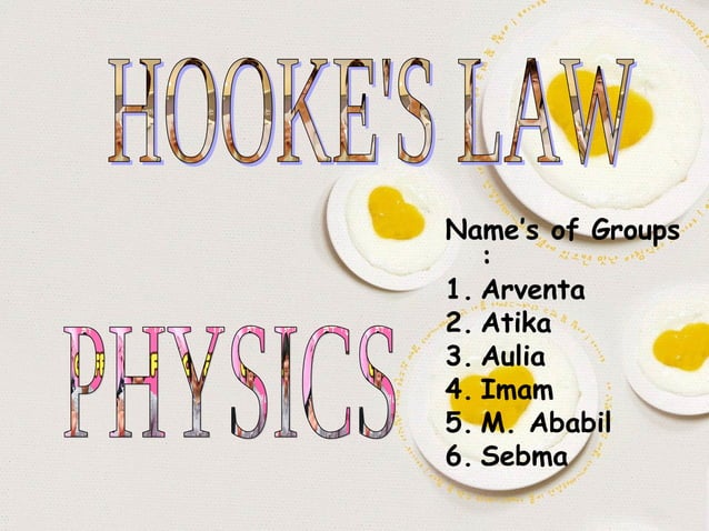 Hooke's law | PPT | Physics | Science