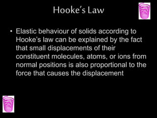 Hooke’s law | PPTX