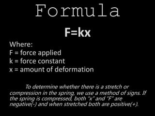 Hooke’s law | PPTX