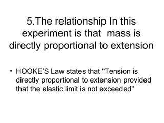 Hookes law. tpack at kibasila sec school | PPT