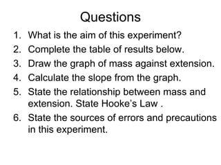 Hookes law. tpack at kibasila sec school | PPT