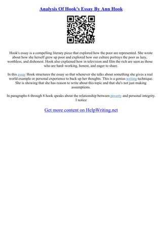 Hook For Essays | PDF