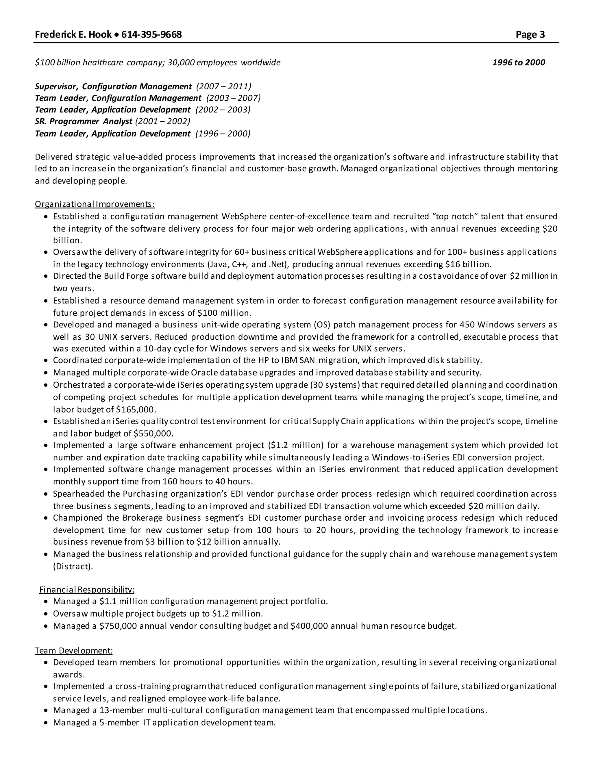 Hook frederick e resume | PDF