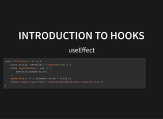 Deep Dive into React Hooks | PDF