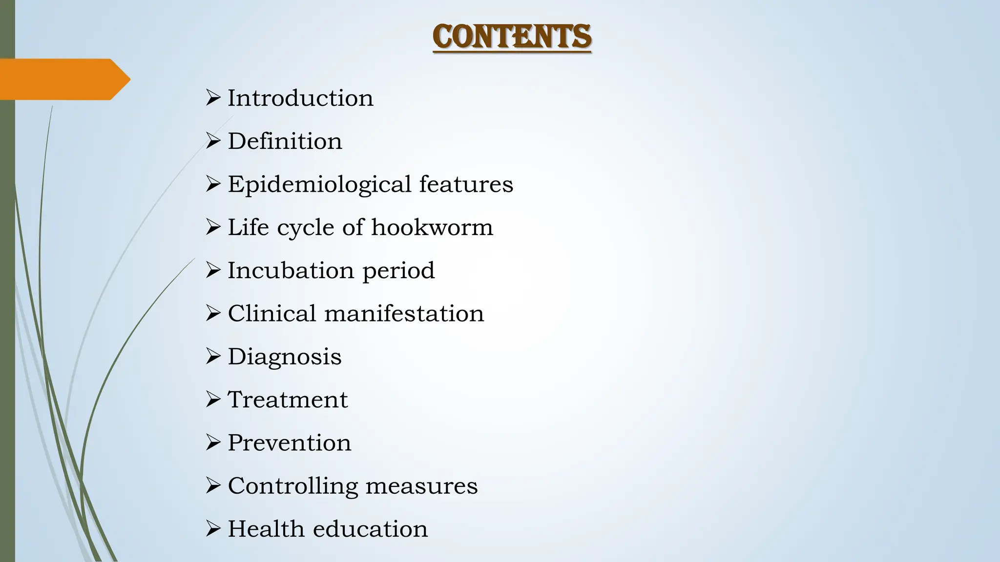 Slide to define about Hookworm infestation | PDF