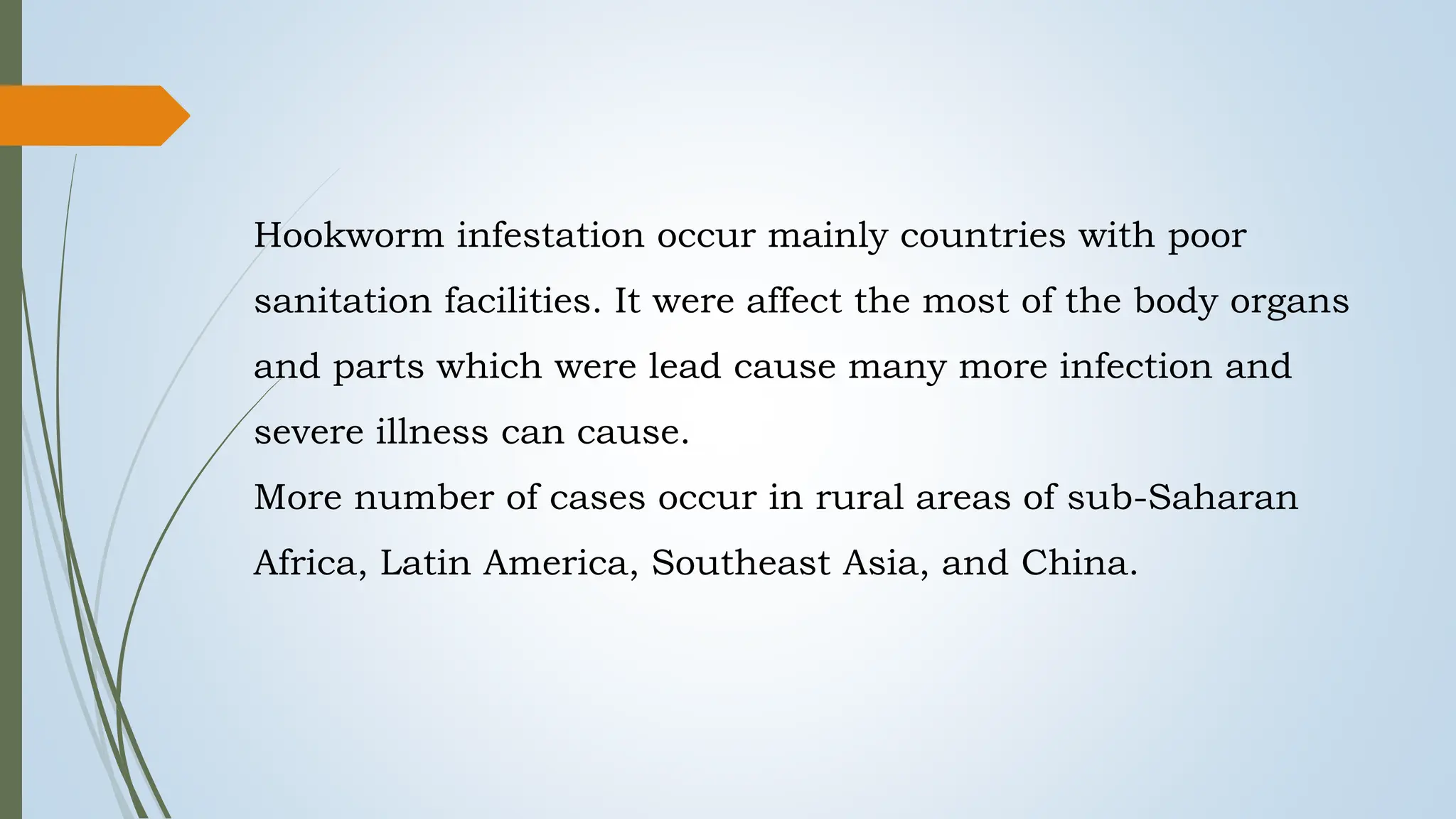 Slide to define about Hookworm infestation | PDF