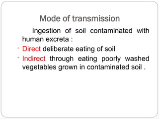 HOOK WORMS AND ASCARIASIS, medical Surgical Nursing course | PPT