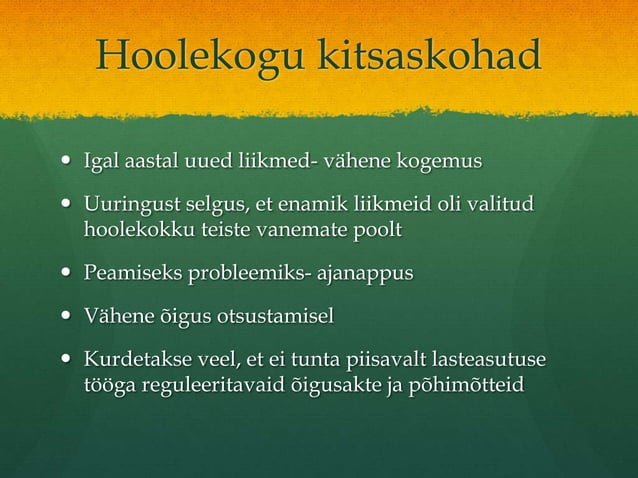 Hoolekogu roll | PPTX