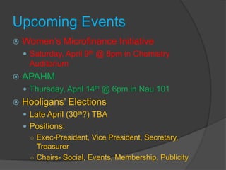 HOOLIGANS Interest Meeting Powerpoint | PPT