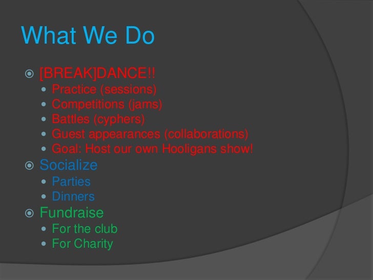 HOOLIGANS Interest Meeting Powerpoint