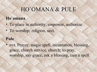 Hoomana pule | PPT