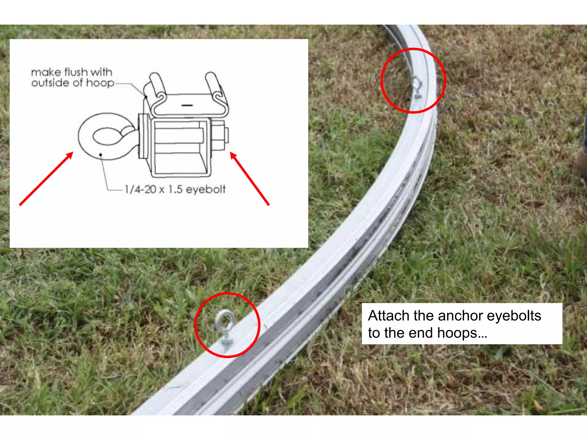How to Build a Hoophouse, Part 3 (attaching ropes,standing the hoops) | PDF