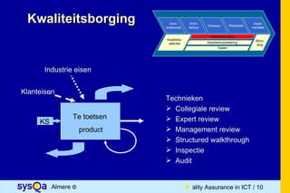 Kwaliteitsmanagement in ICT-projecten | PPT