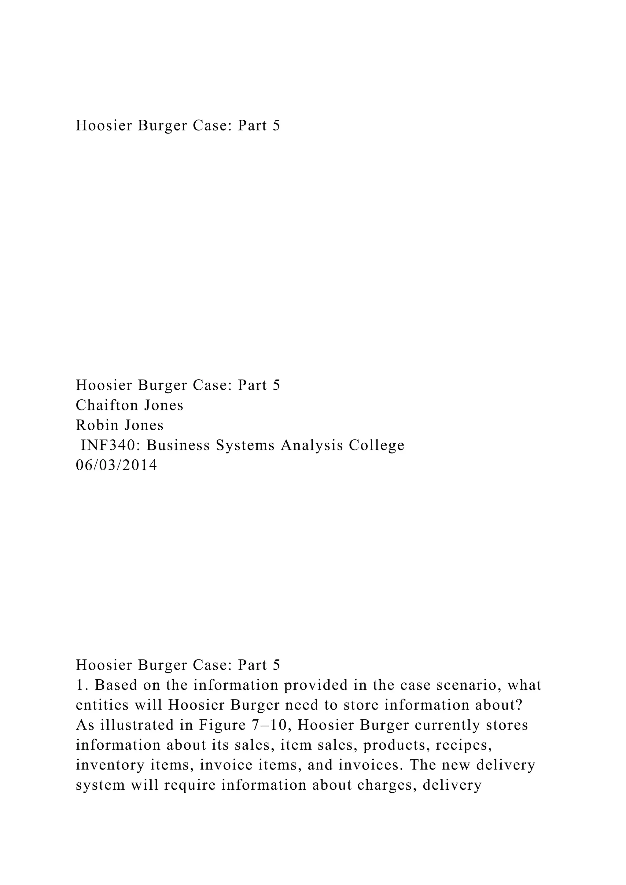 Hoosier Burger Case Part 5Hoosier Burge.docx
