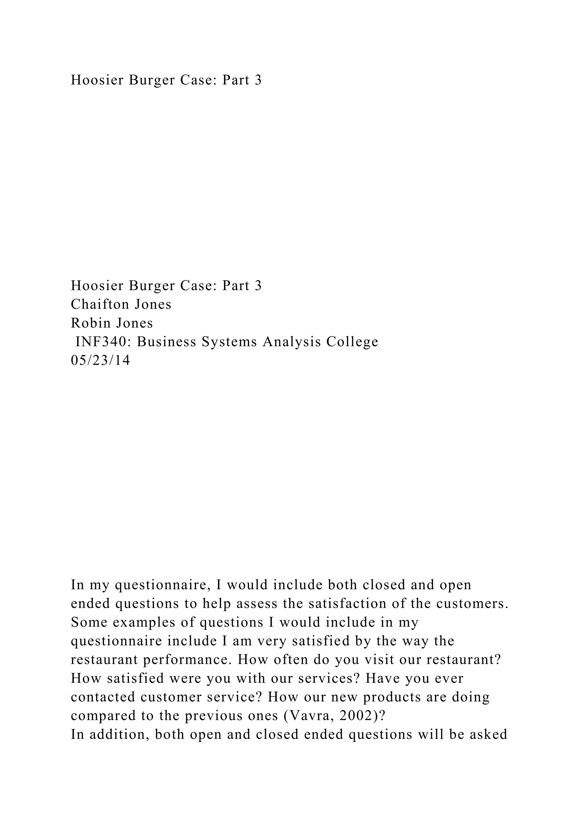 Hoosier Burger Case Part 5Hoosier Burge.docx