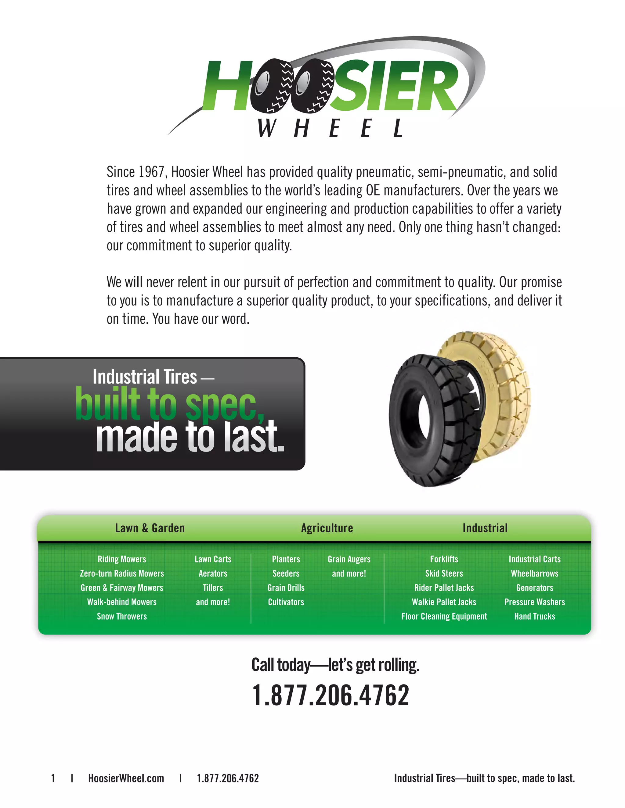 Hoosier Industrial Tire Catalog | PDF
