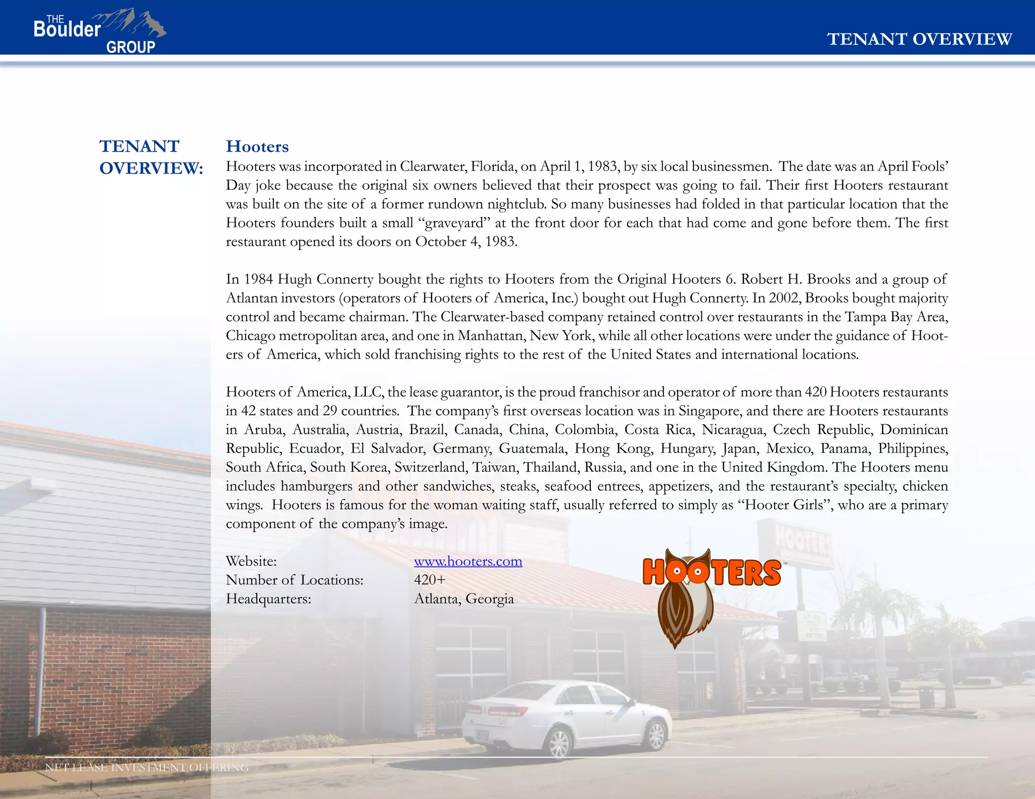 Net Lease Hooters Property For Sale | PDF