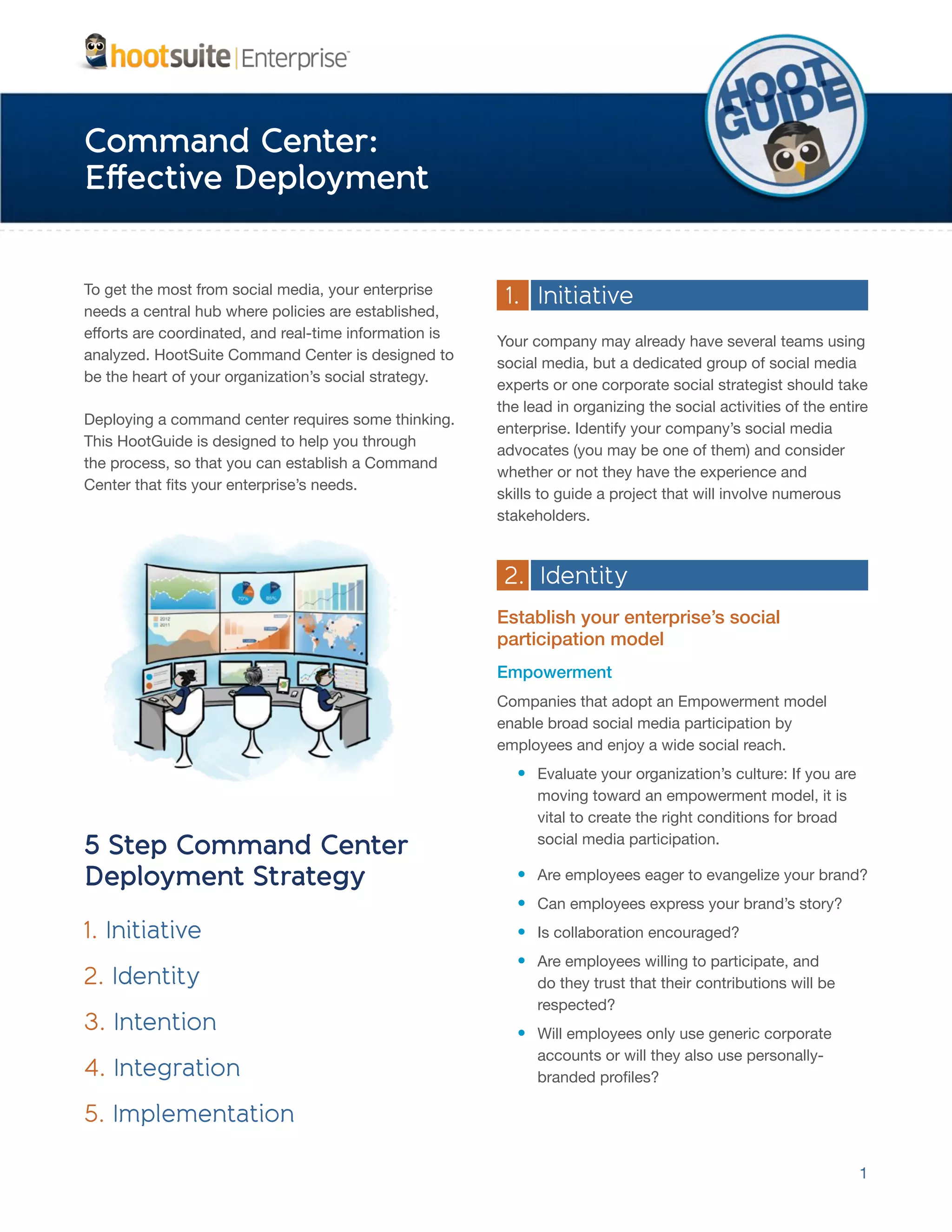 HootSuite Command Center HootGuide | PDF