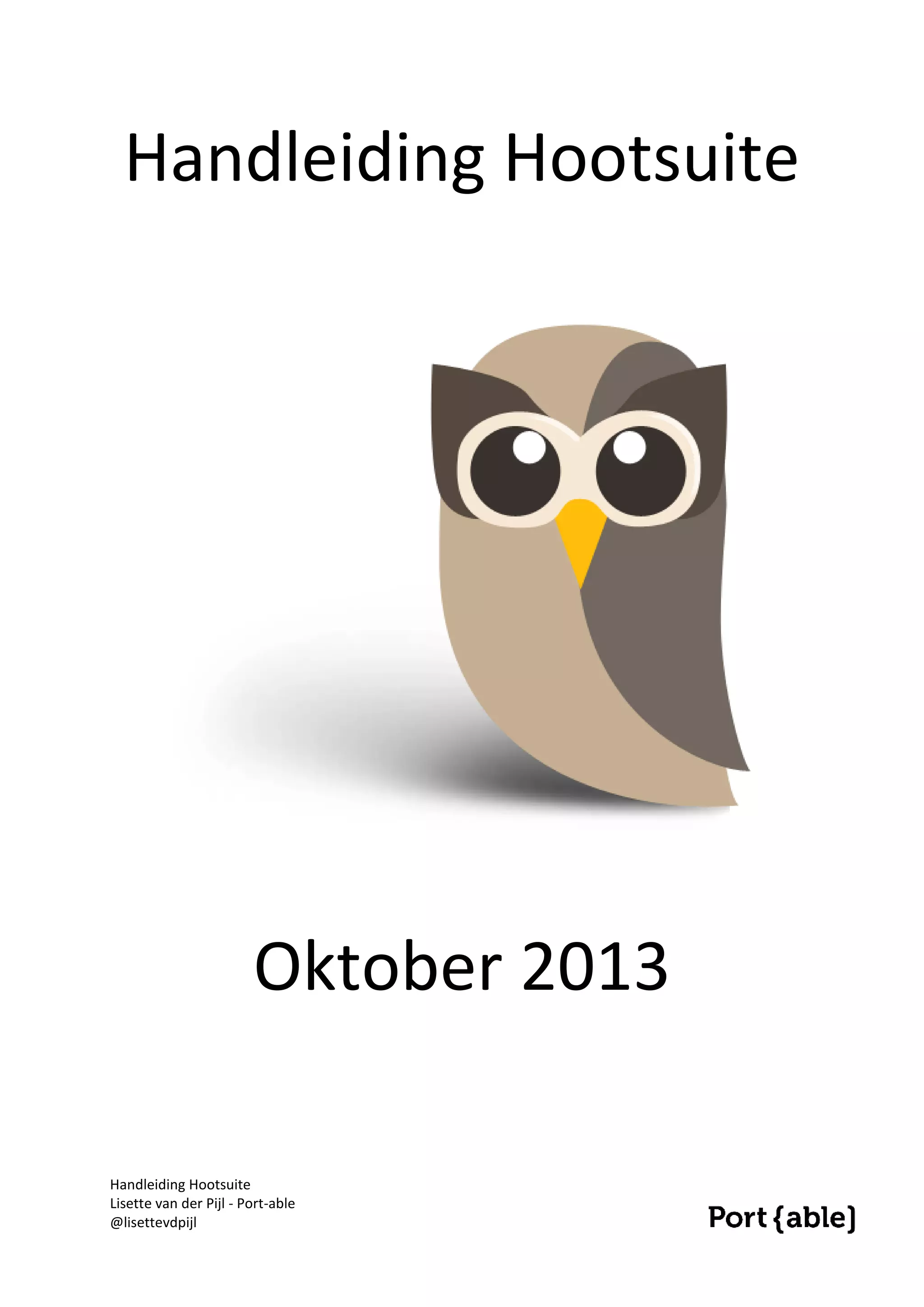 Hootsuite handleiding | PDF