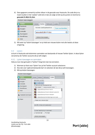 Hootsuite handleiding | PDF