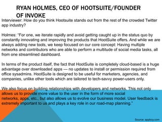 Hootsuite platform presentation | PPTX