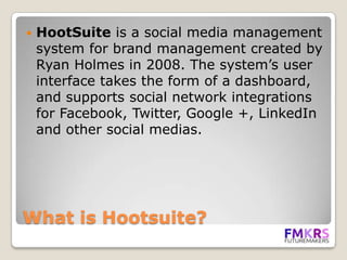 Hootsuite presentation | PPTX