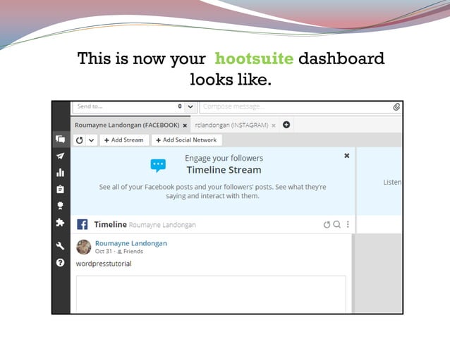 Simple Guide on How to Use Hootsuite | PPT