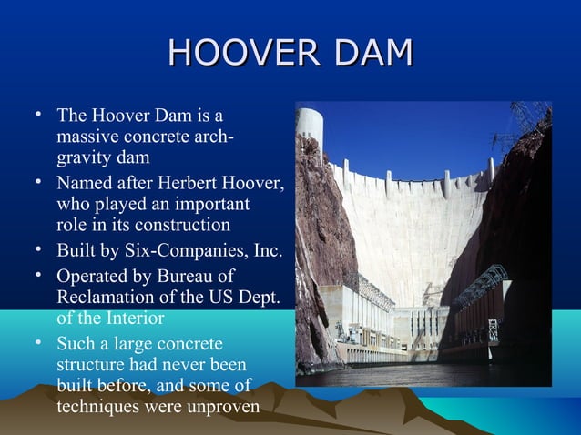 Hoover dam ppt | PPT